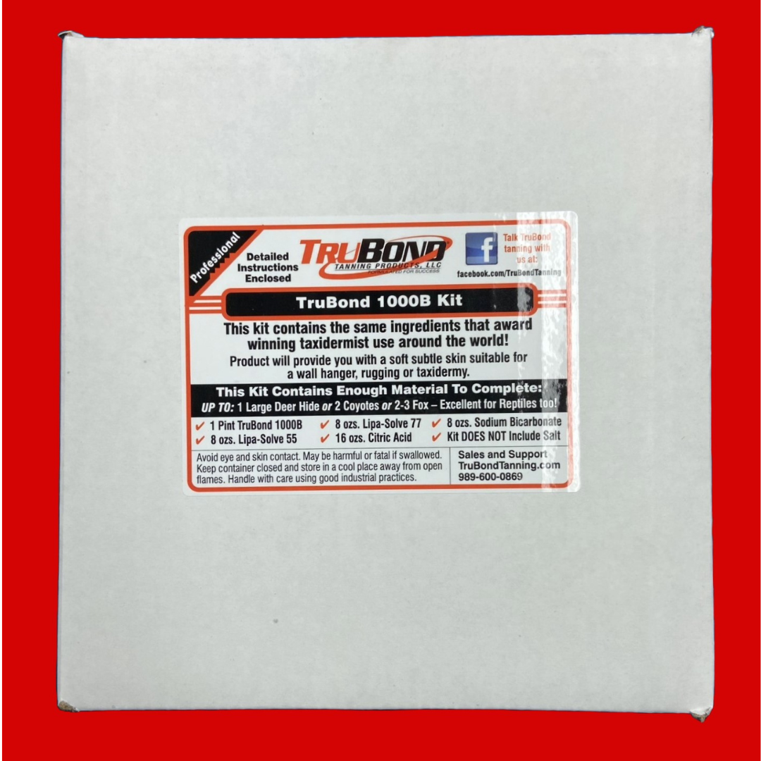 TruBond Taxidermy/Tanning Kit 1000B - "Kit A" – The Canadian Coyote ...